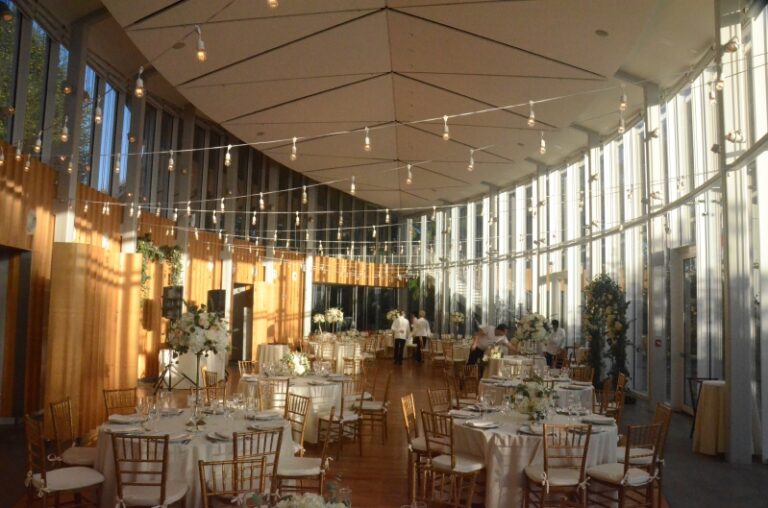 Botanical Atrium Wedding Lighting