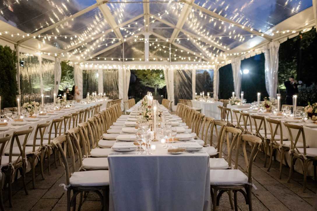 String Tent Wedding Foundry