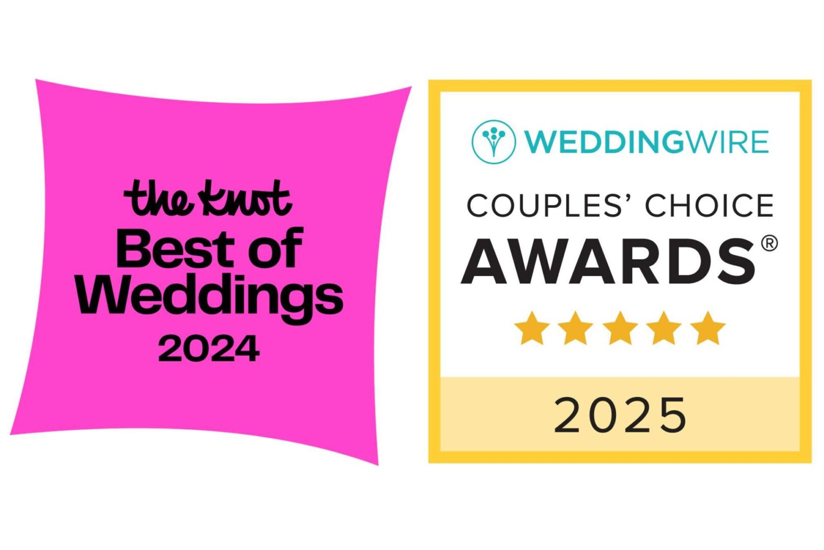 The Knot and WeddingWire 2025 Award-Winning Wedding Vendor